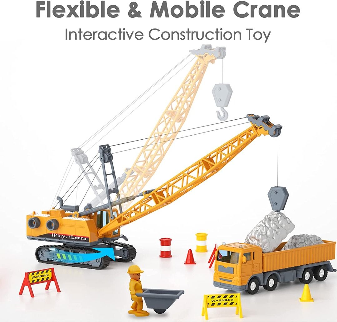 iPlay, iLearn Kids Construction Toys Truck Set, Boys Engineering ...