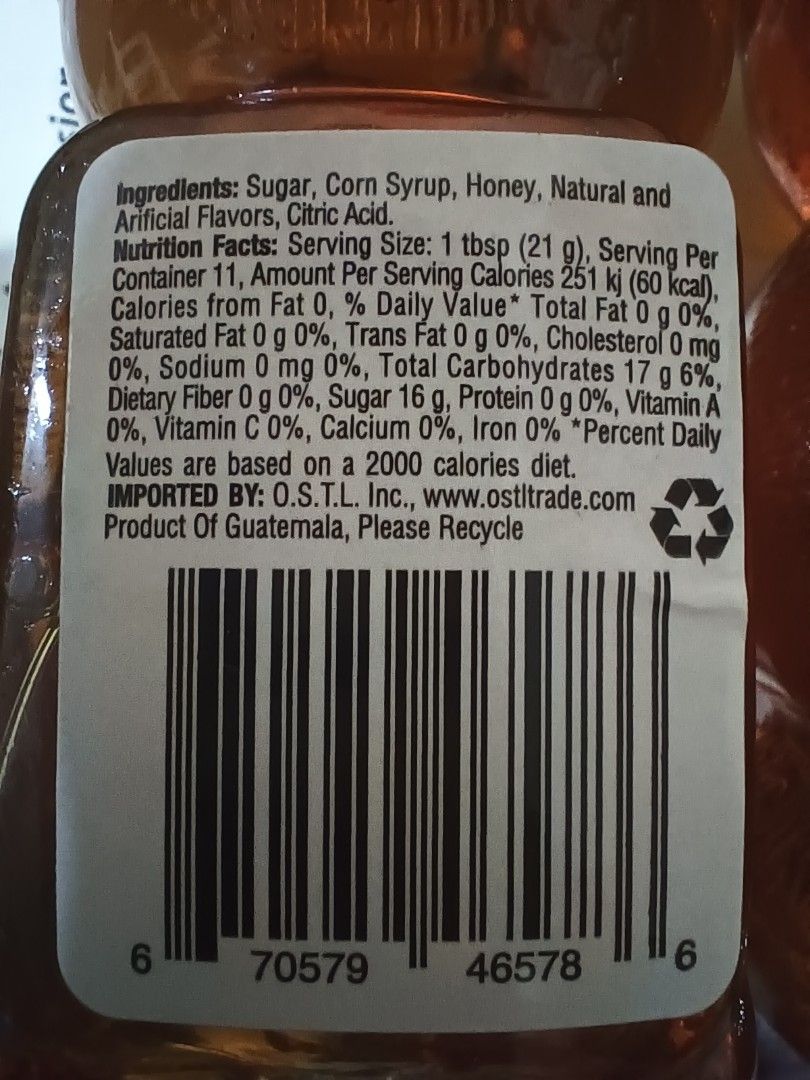 Isabela Honey Syrup 8oz, Food & Drinks, Homemade Bakes on Carousell