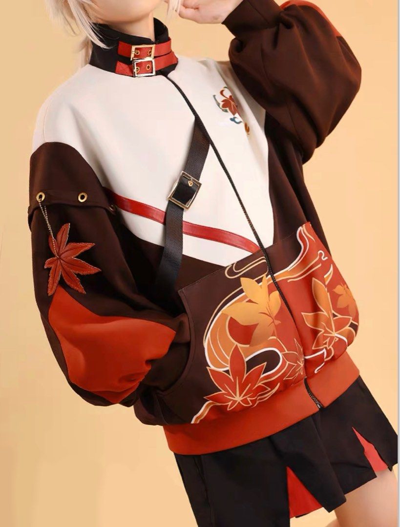 Kazuha Jacket Unisex Genshin Impact Autumn Theme Fallen Leaves, Hobbies ...