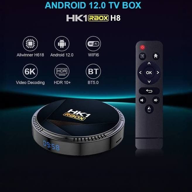 Latest 6K TV Box | HK1 R Box | Android 12 | 2023 Model | 4GB RAM 64GB ...