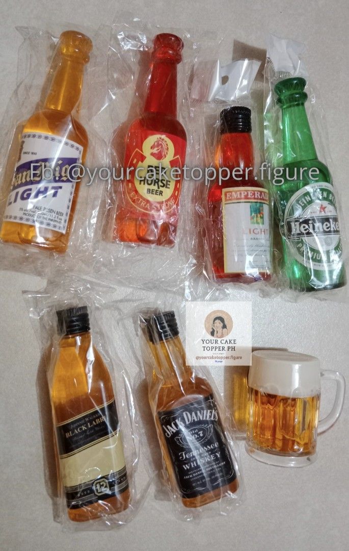 Liquor Bottle Cake Topper Decoration / Not for consumption / jack ...