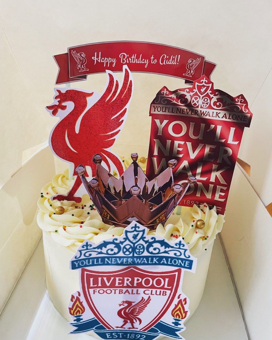 Liverpool themed cakes, Food & Drinks, Homemade Bakes on Carousell