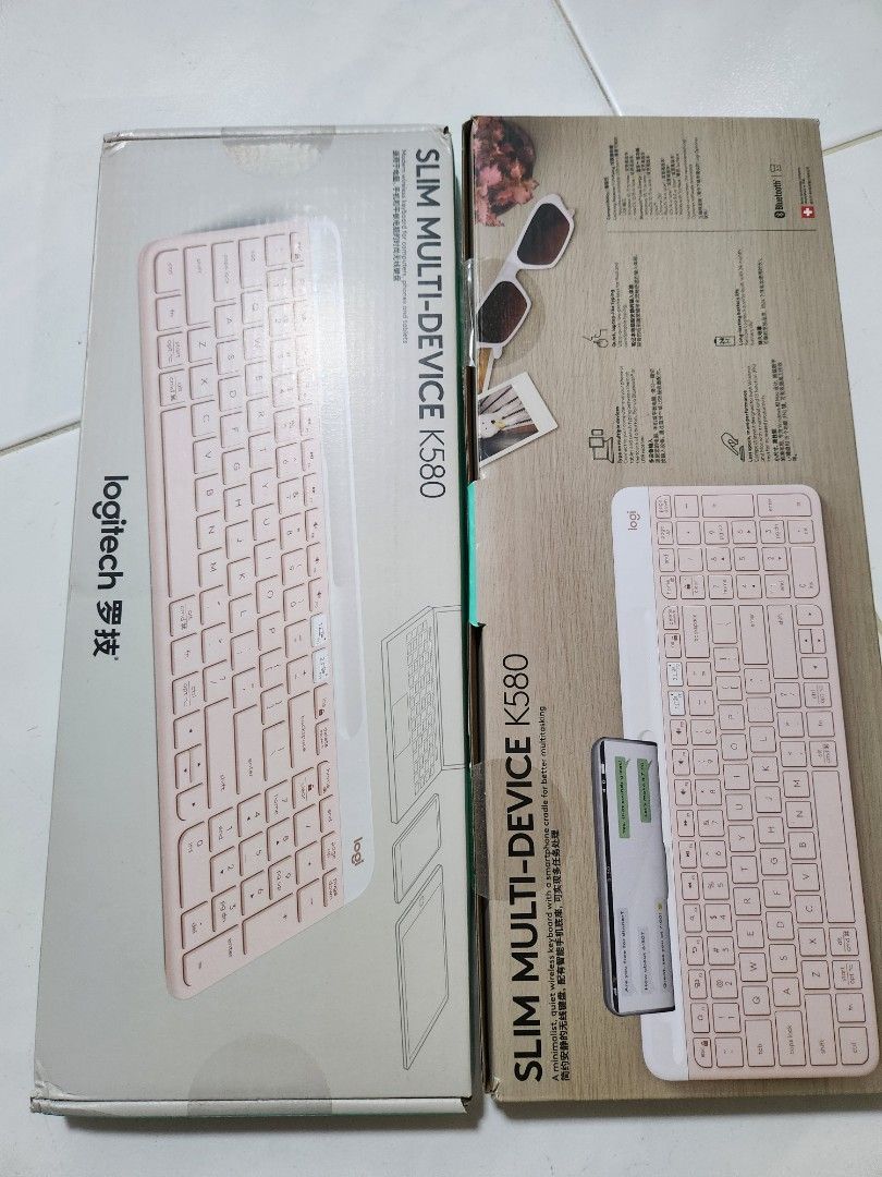 Logitech K580 pink color, Computers & Tech, Parts & Accessories ...