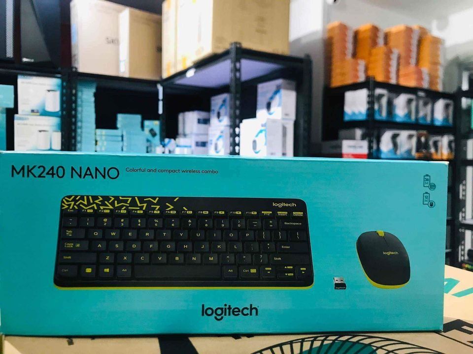 Logitech Mk240 Nano Wireless Keyboard Mouse Combo Black Computers And Tech Parts And Accessories