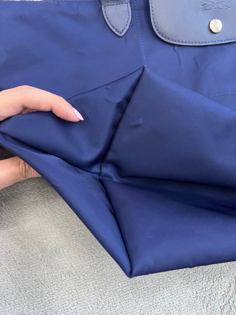 Longchamp Navy Blue Le Pilage, Luxury, Bags & Wallets on Carousell