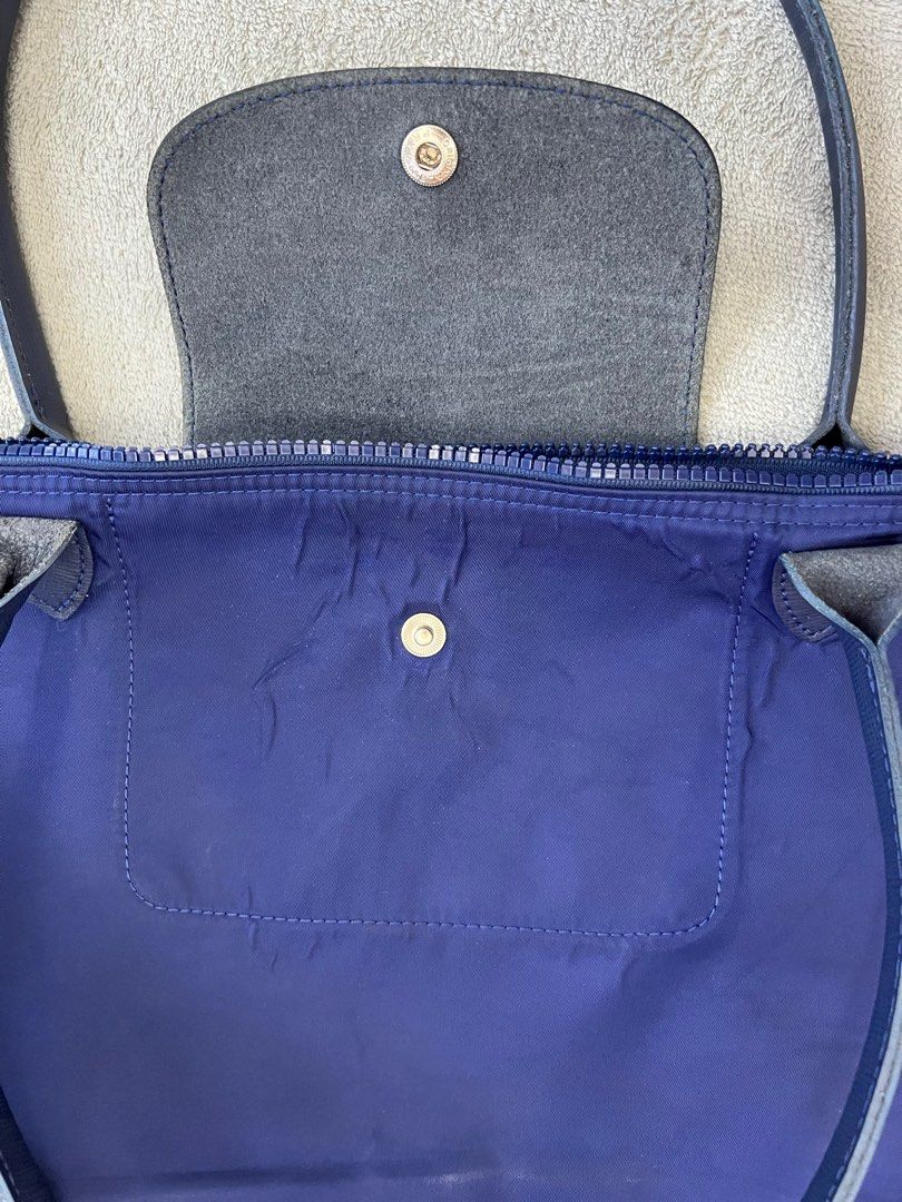 Longchamp Navy Blue Le Pilage, Luxury, Bags & Wallets on Carousell