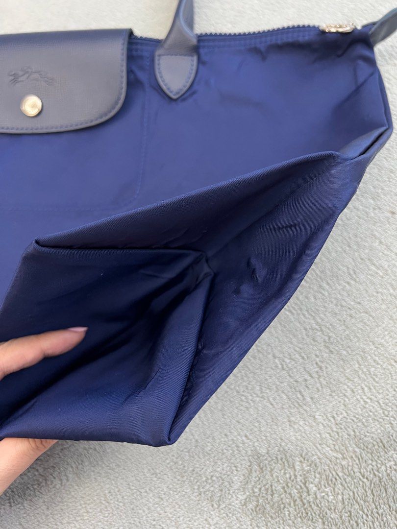 Longchamp Navy Blue Le Pilage, Luxury, Bags & Wallets on Carousell