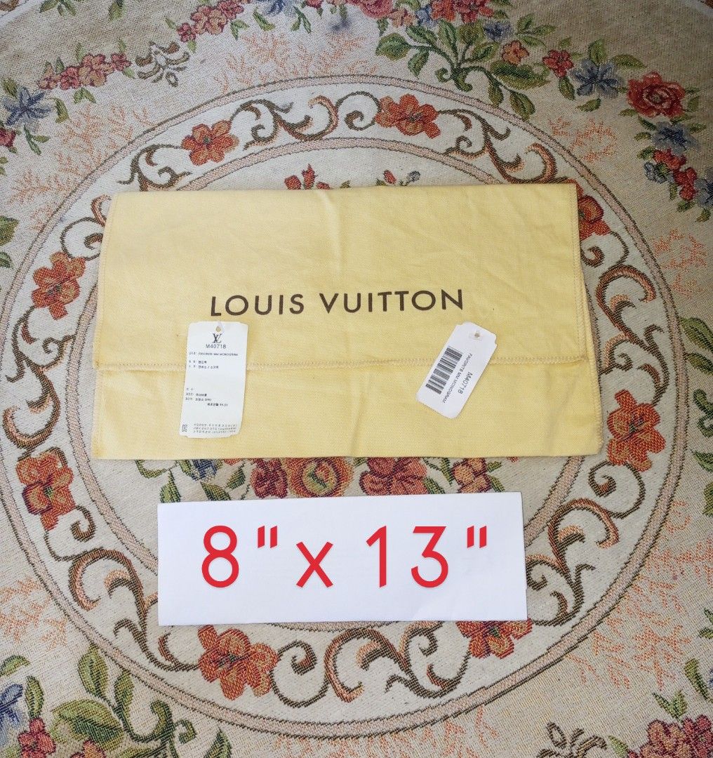 LV Louis Vuitton dustbag dust bag, Luxury, Bags & Wallets on Carousell