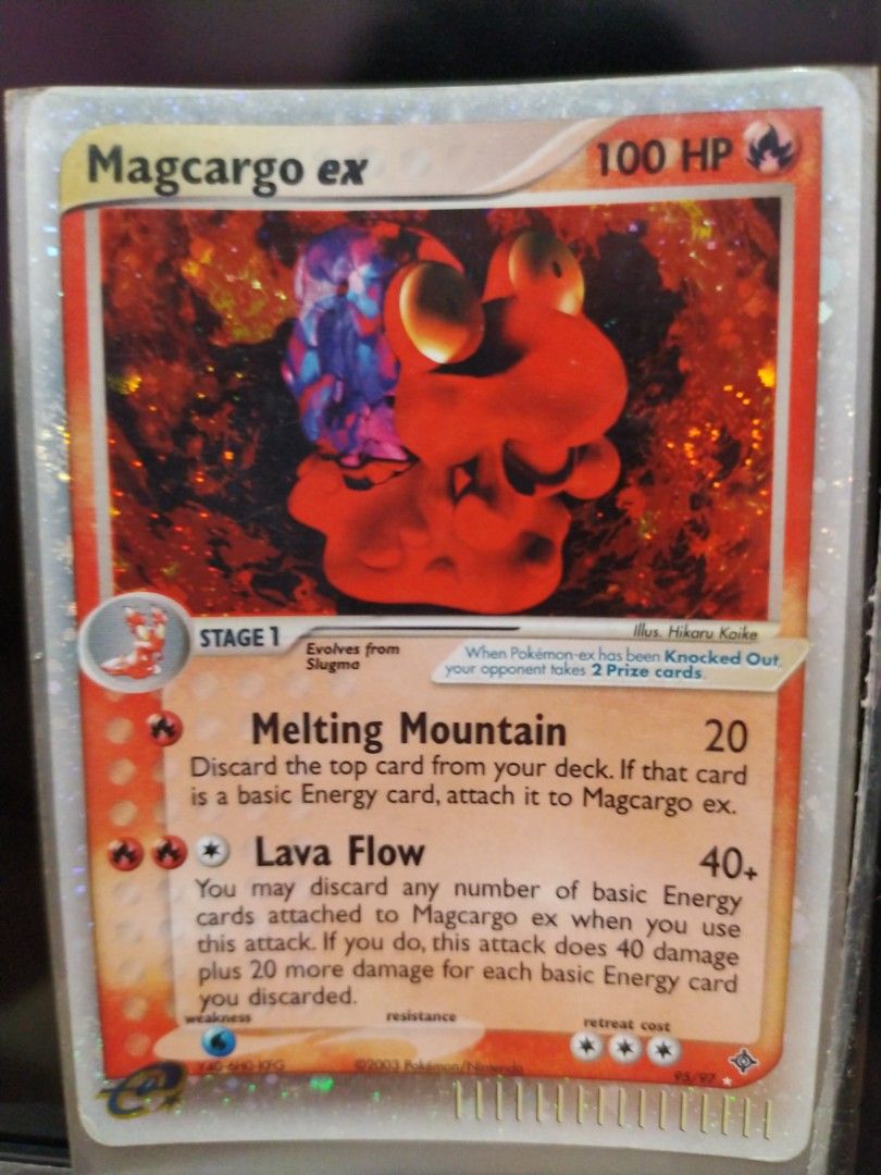 Magcargo Ex 95/97, Hobbies & Toys, Toys & Games on Carousell