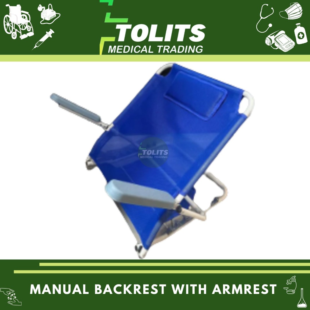 MANUAL BACKREST WITH ARMREST (for Bed), Health & Nutrition, Medical ...