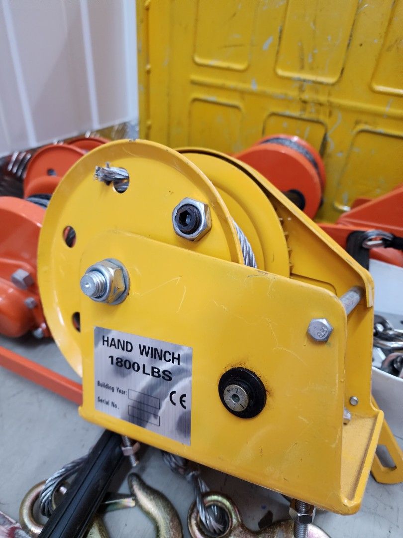 Manual hand winch 800kg & 300kg, Furniture & Home Living, Home ...