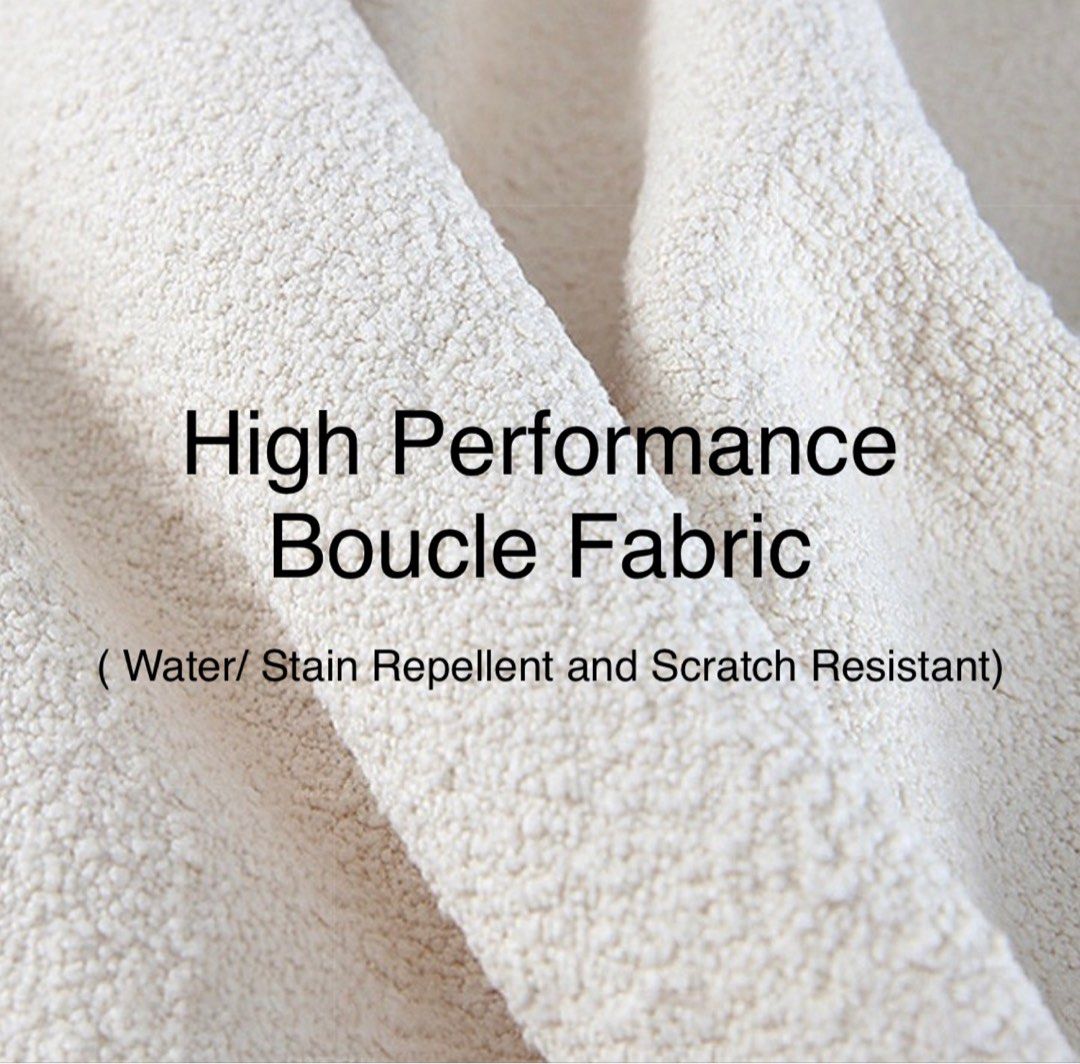 Material: High Performance Boucle Fabric ( Water/ Stain Repellent and ...
