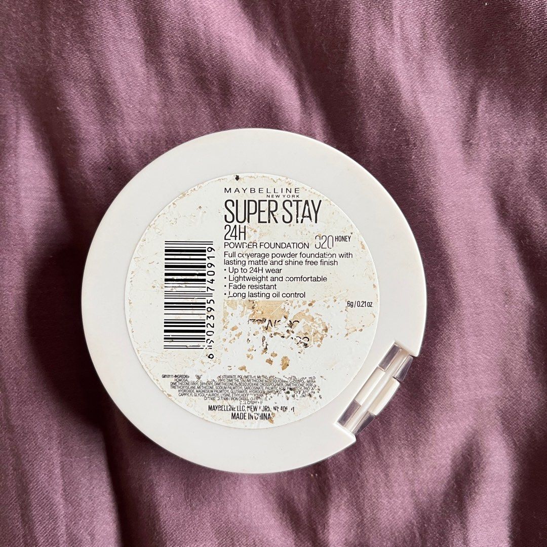 Maybelline Super Stay Powder Foundation in 320 Honey, Beauty & Personal ...