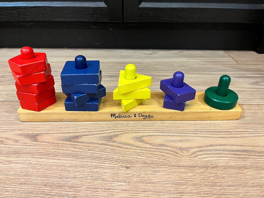 Melissa & Doug Stack & Sort Board (wooden), Babies & Kids, Infant ...