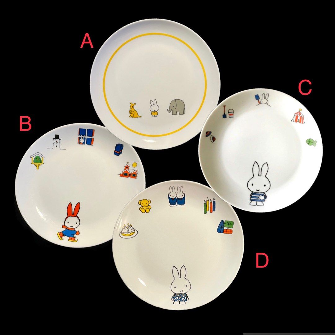 Miffy rabbit ceramic plate (7.5”), Hobbies & Toys, Collectibles ...