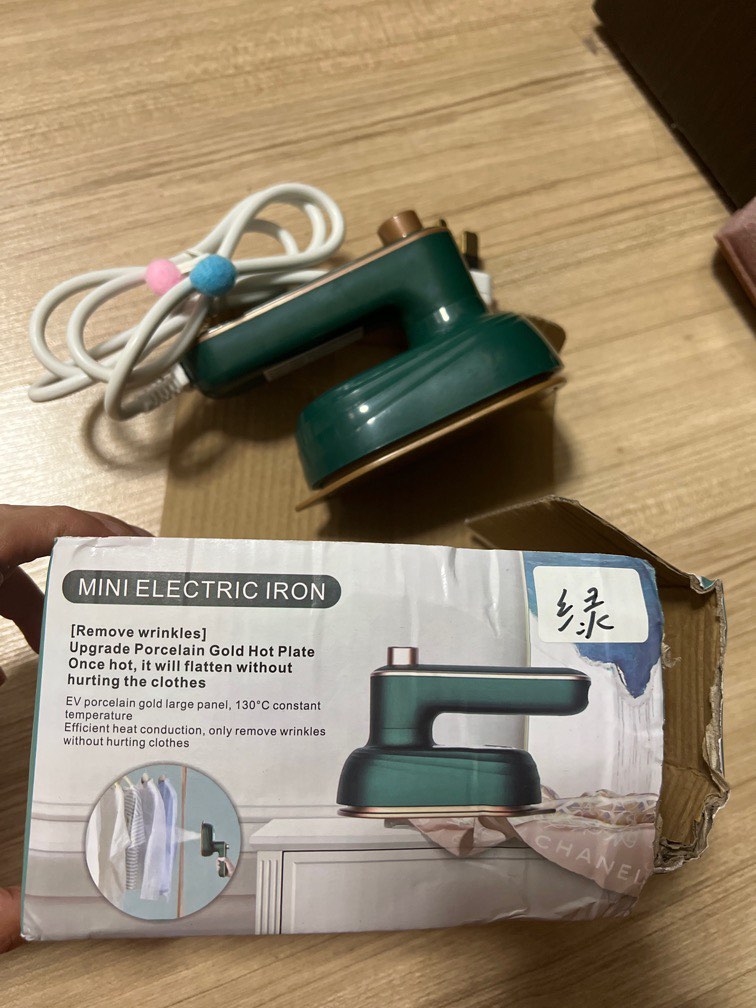 Mini electric iron, TV & Home Appliances, Irons & Steamers on Carousell