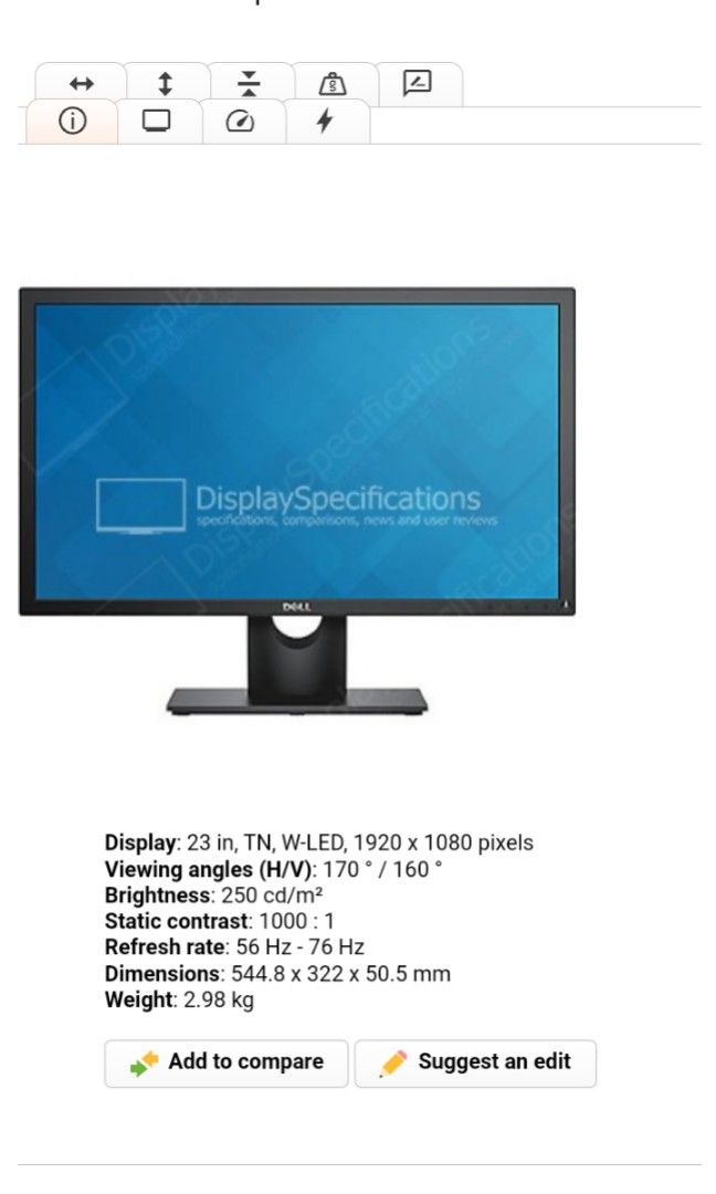 monitor dell e2316h, Computers & Tech, Desktops on Carousell
