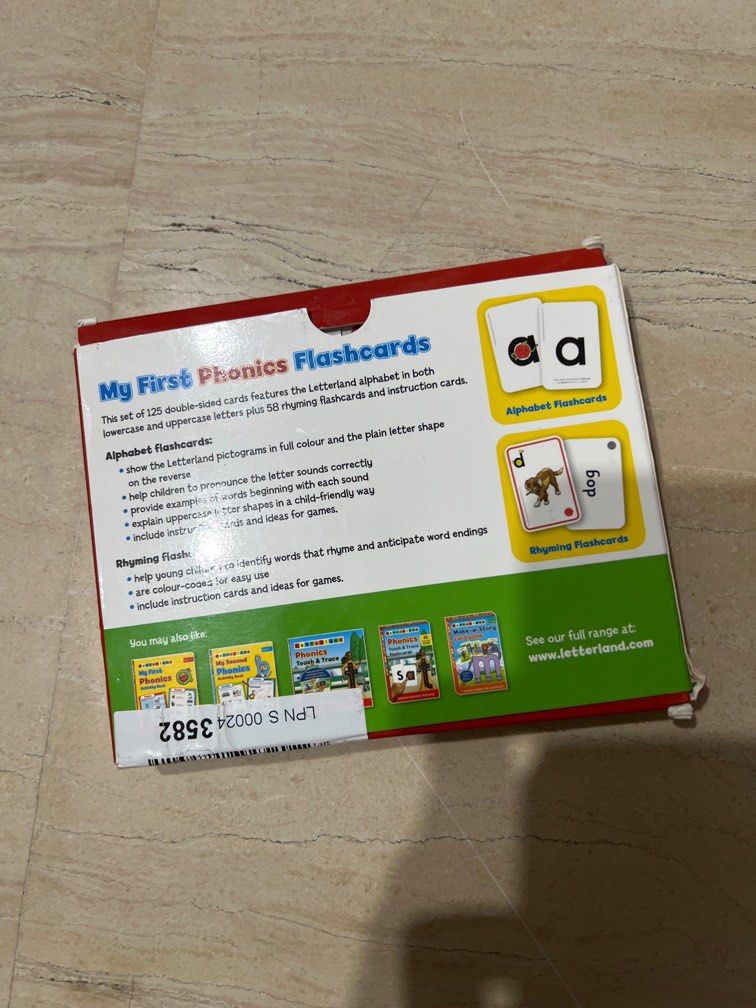 my first phonics flashcards, Babies & Kids, Infant Playtime on Carousell
