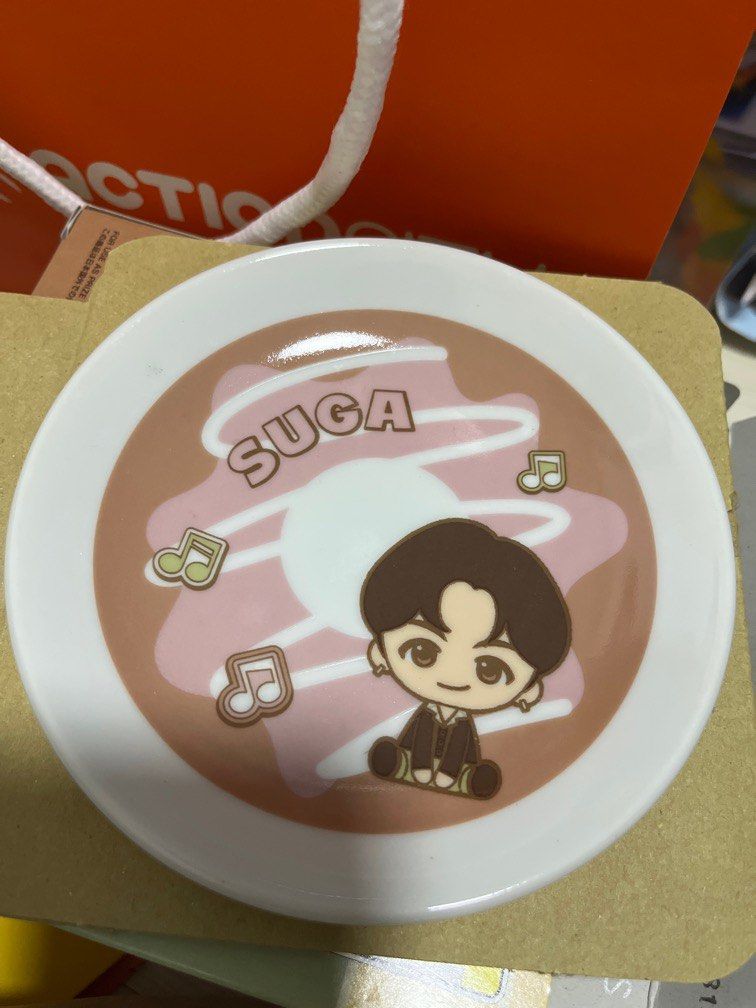 New BTS Suga Agustd tinytan plate ichiban kuji, Hobbies & Toys, Toys ...