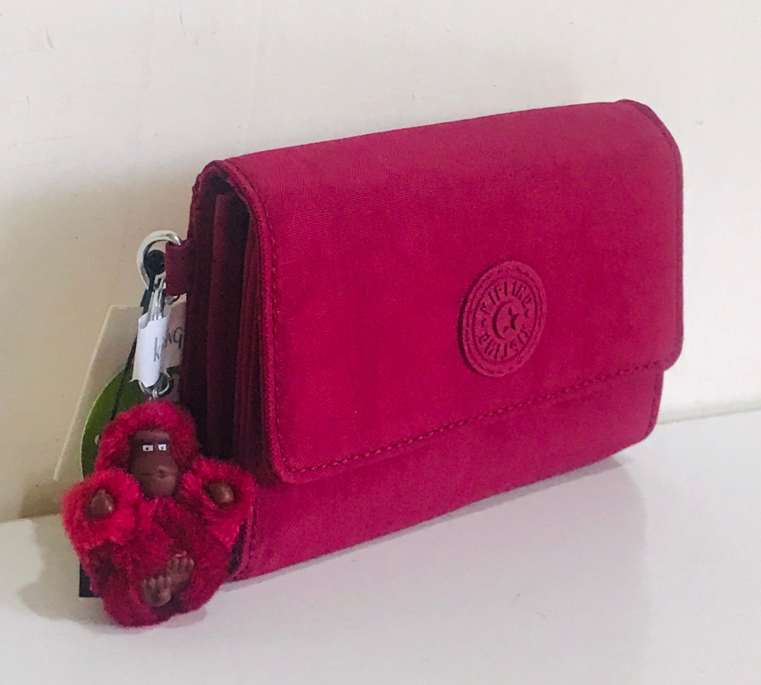 NEW! KIPLING PIXI MEDIUM ORGANIZER WALLET PURSE - REGAL RUBY on Carousell