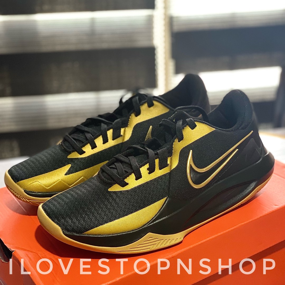 NIKE PRECISION 6 'Black/Metallic Gold', Men's Fashion, Footwear ...