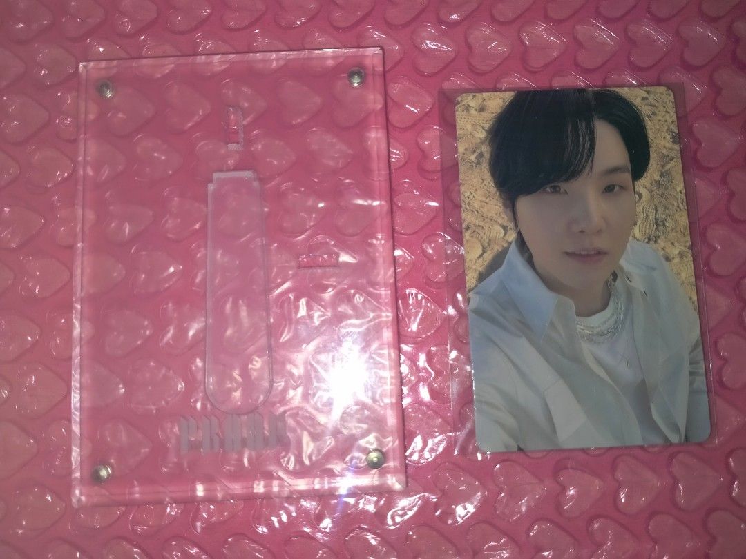 BTS Proof Standard Edition Weverse POB/Gift Suga PC + Acrylic Frame set ...