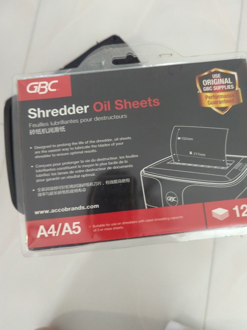GBC Cross Cut Paper Shredder Alpha Confetti, Computers & Tech, Office ...
