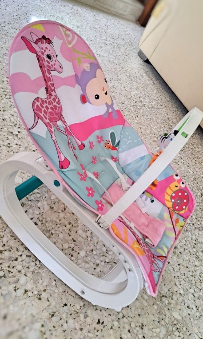 Pink baby rocker, Babies & Kids, Infant Playtime on Carousell