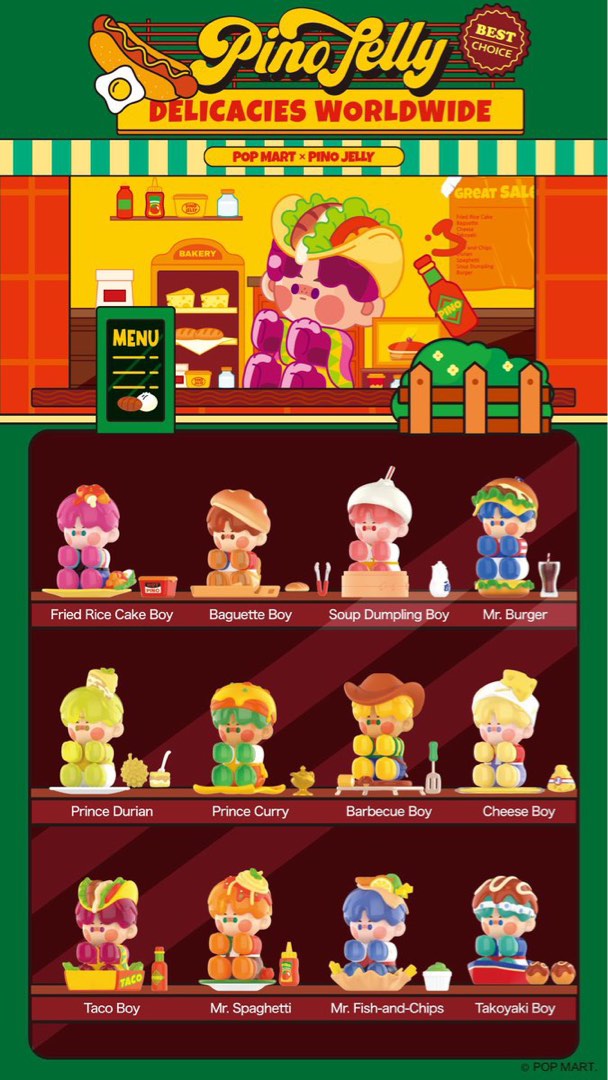 Pino Jelly Delicacies Worldwide Series, Hobbies & Toys, Toys & Games on ...