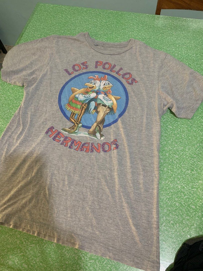 PO BREAKING BAD Merch Los Pollos Hermanos Medium, Men's Fashion, Tops ...