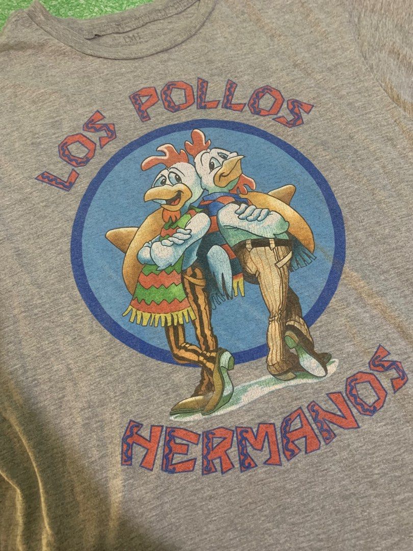 PO BREAKING BAD Merch Los Pollos Hermanos Medium, Men's Fashion, Tops ...