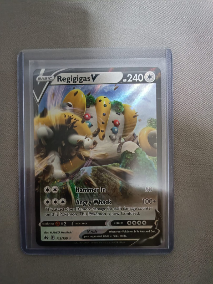 Pokemon Card Regigigas V Crown Zenith, Hobbies & Toys, Toys & Games on ...