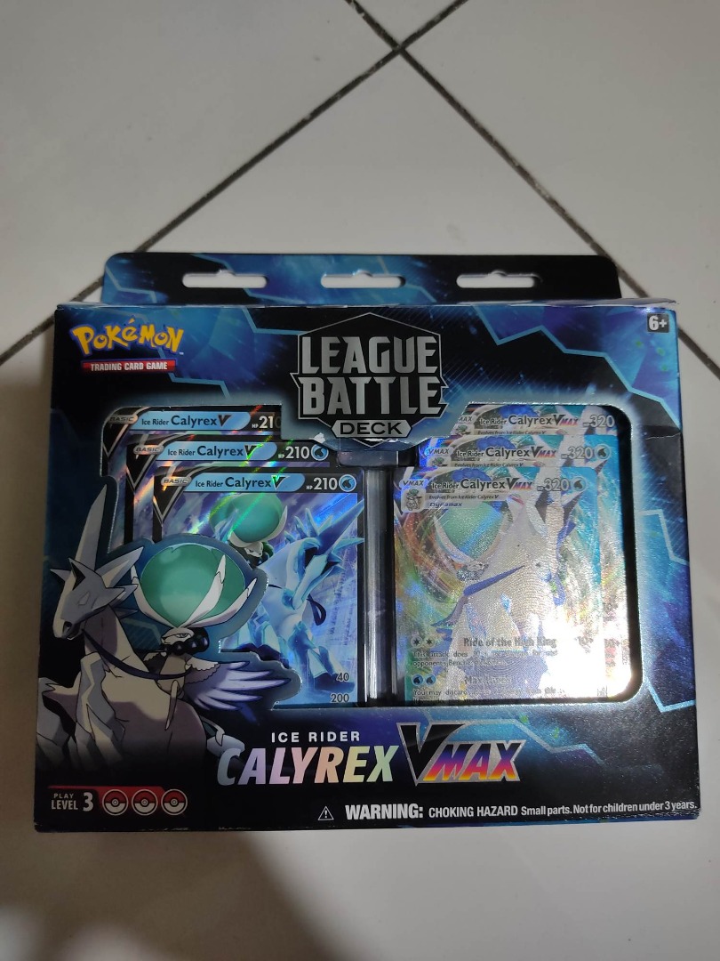 POKEMON Trading Card Game League Battle Deck Ice Rider Calyrex Vmax ...