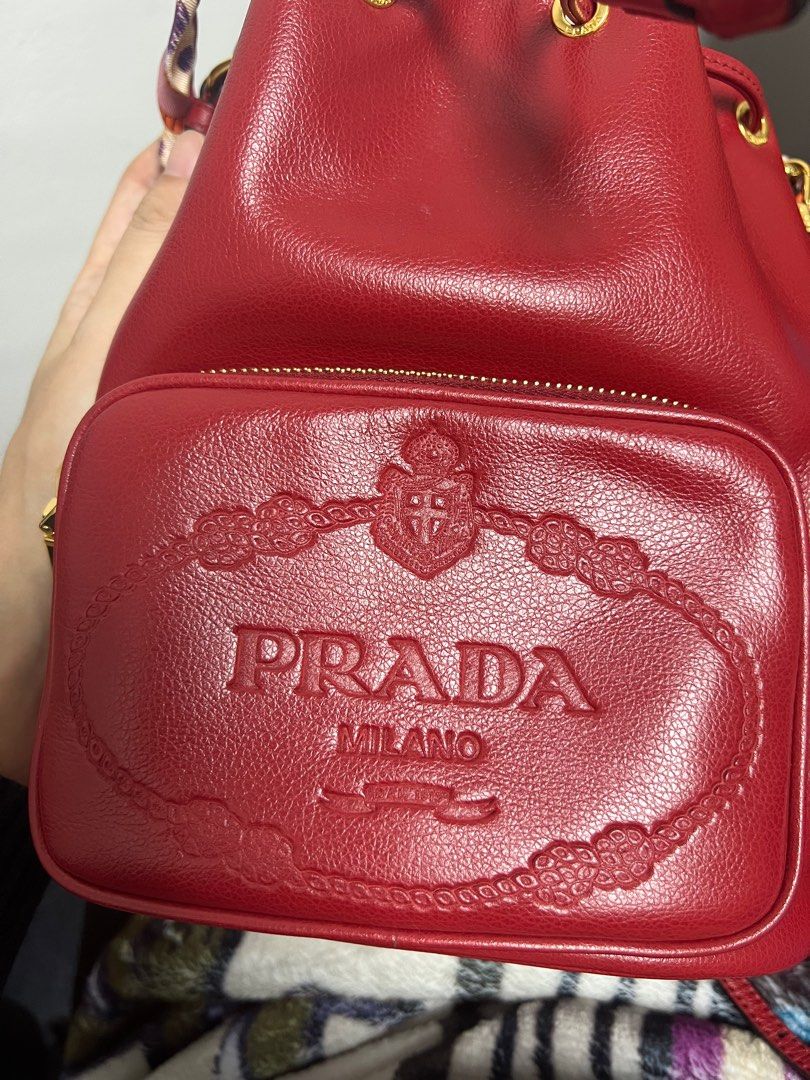 PRADA Bucket bag, Luxury, Bags & Wallets on Carousell