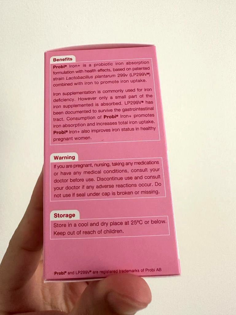 PROBI Iron Supplement, Health & Nutrition, Health Supplements, Vitamins ...