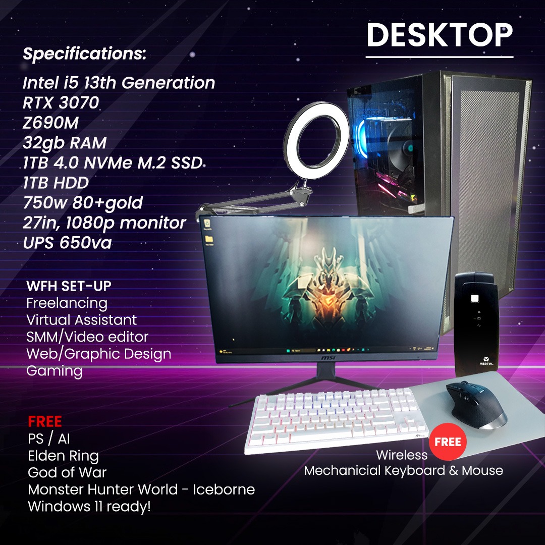 Professional Desktop Package, Computers & Tech, Desktops on Carousell