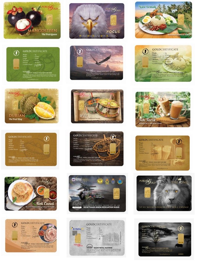 Public Gold Bullion Bar 1 gram (Au999.9) - Various designs Goldbar, Men ...