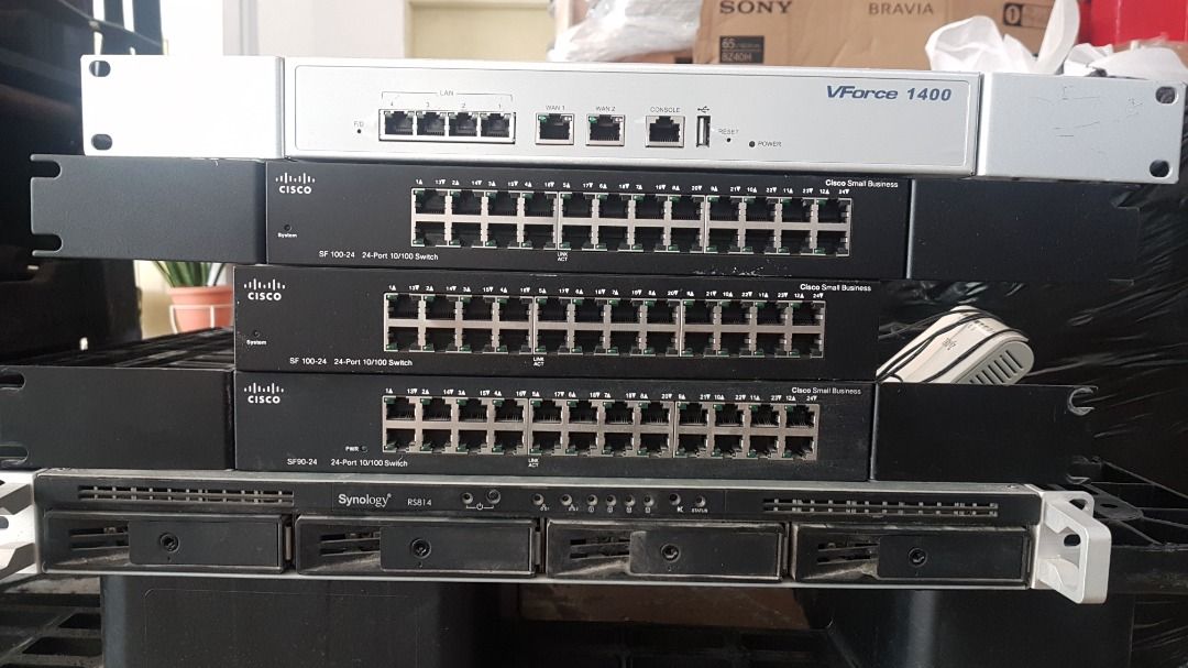 Rack mount HDD storage/servers - Synology/ Buffalo, network switches ...