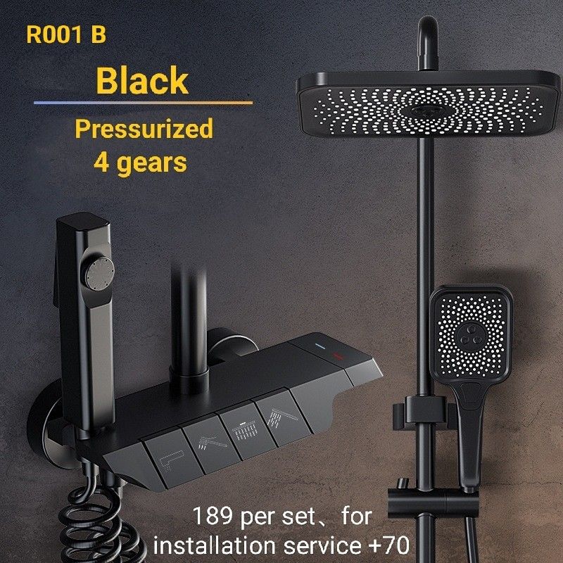 rain shower set, Furniture & Home Living, Bathroom & Kitchen Fixtures ...