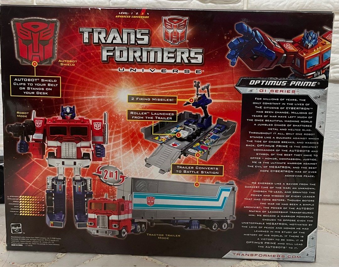 RARE OPTIMUS PRIME G1 25TH ANNIVERSARY SET | TRANSFORMERS UNIVERSE ...