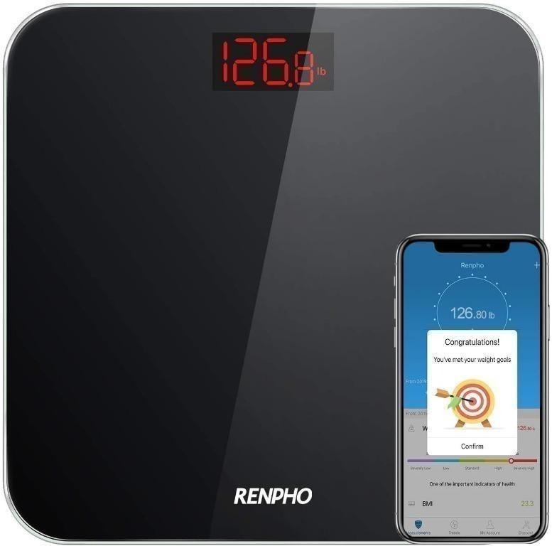 Renpho ES-26R Bluetooth Digital Bathroom Scale, Health & Nutrition ...