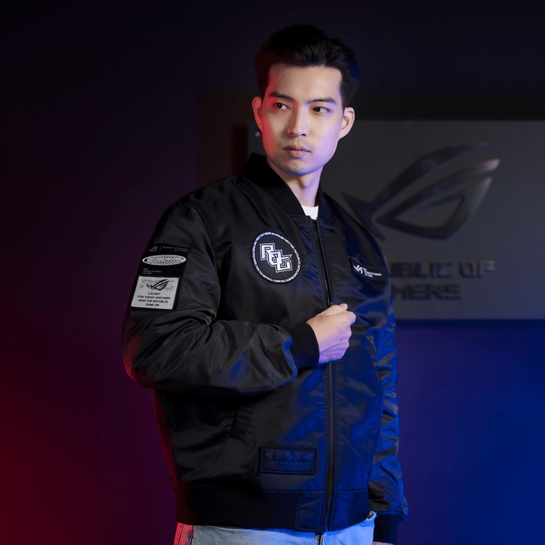 ROG Cosmic Bomber Jacket CJ3001, Men's Fashion, Coats, Jackets and Outerwear on Carousell