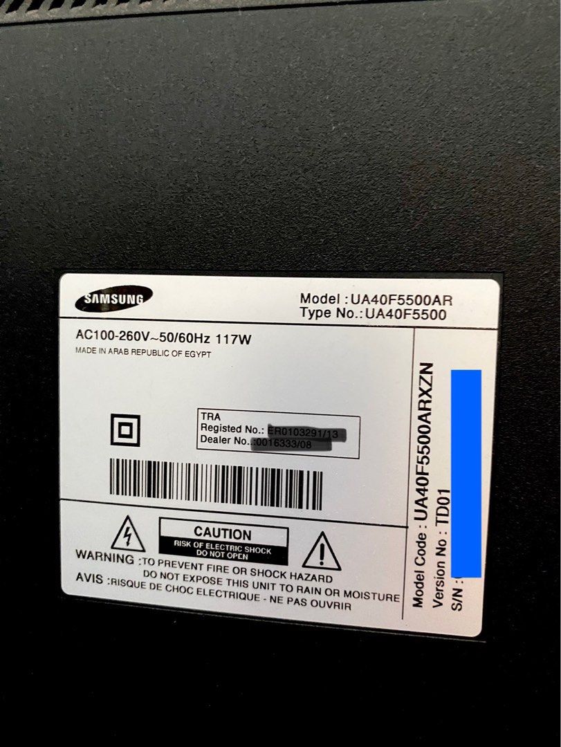Samsung Smart TV UA40F5500AR, TV & Home Appliances, TV & Entertainment ...