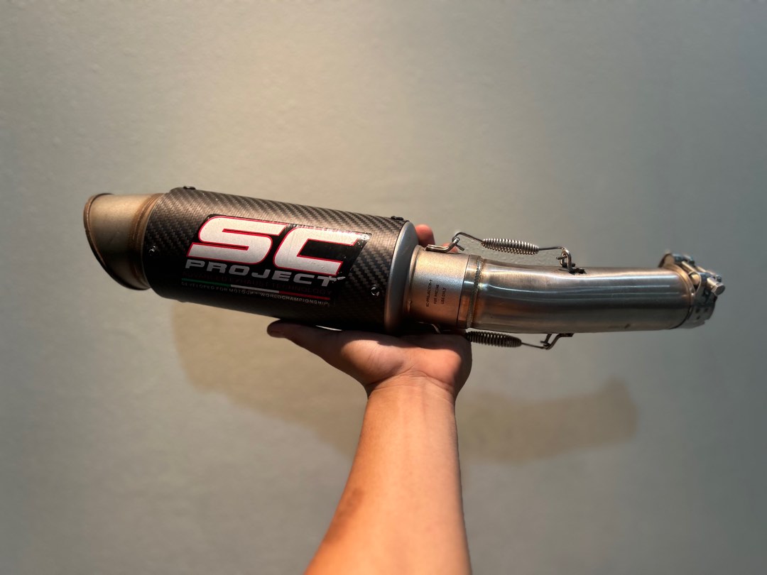 SC project racing pipe, Motorcycles, Motorcycle Accessories on Carousell