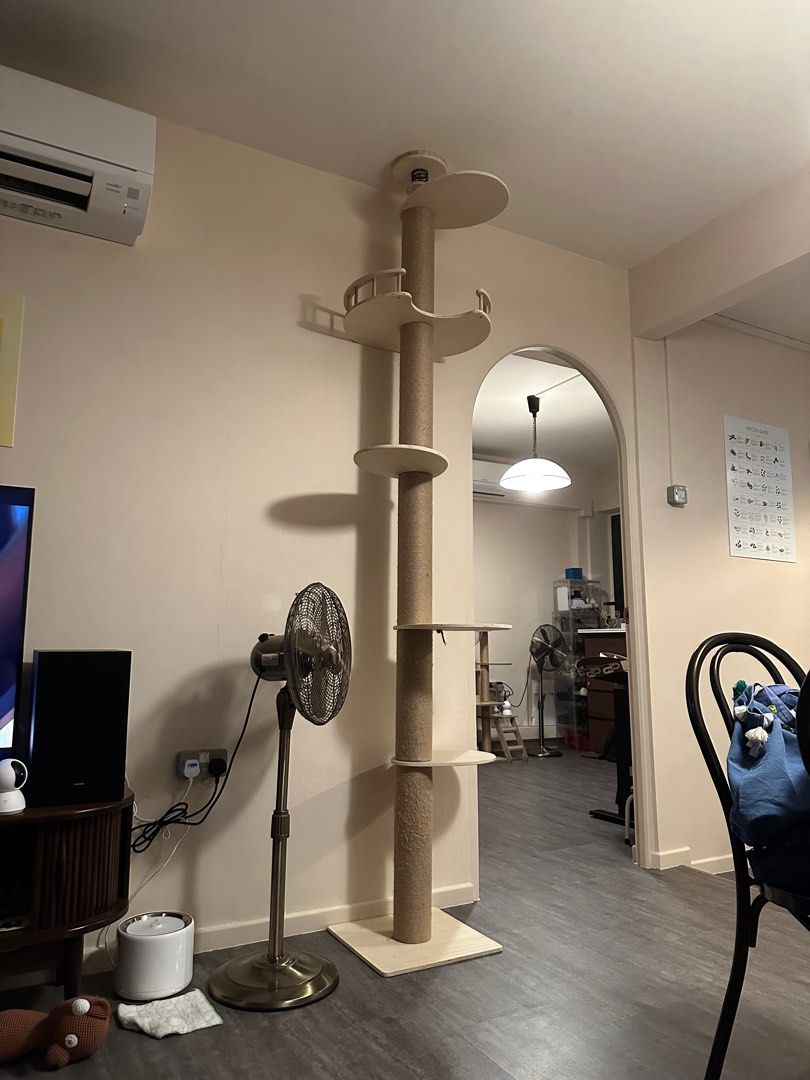 Scratch Tower with balcony, Pet Supplies, Homes & Other Pet Accessories ...