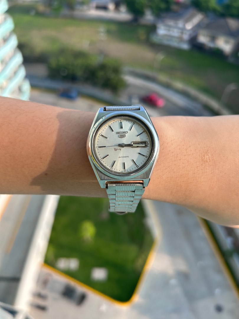 Seiko 5 White Dial Clear Caseback on Carousell