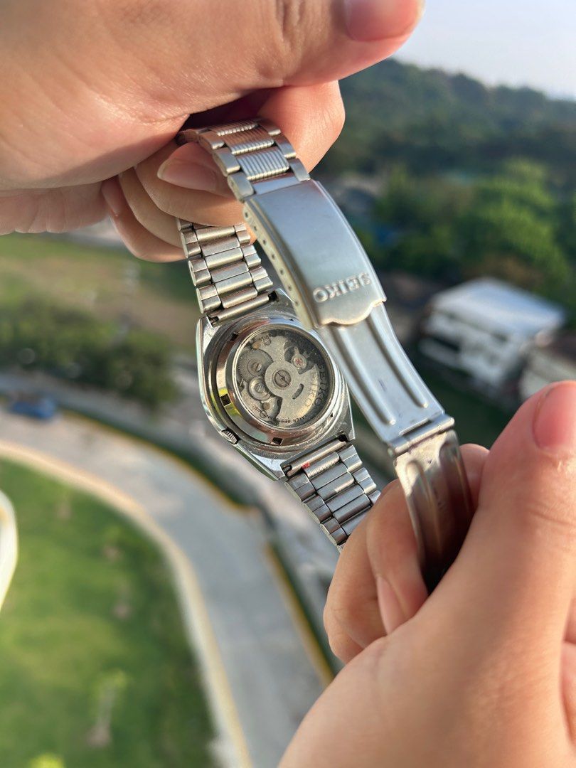 Seiko 5 White Dial Clear Caseback on Carousell