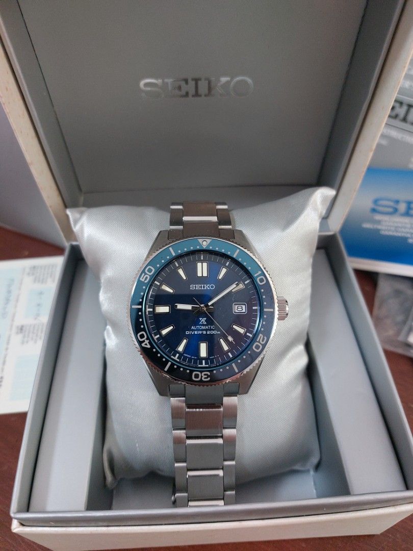 Seiko Prospex 62 MAS reissue blue dial SPB053J1 SBDC053 on Seiko ...
