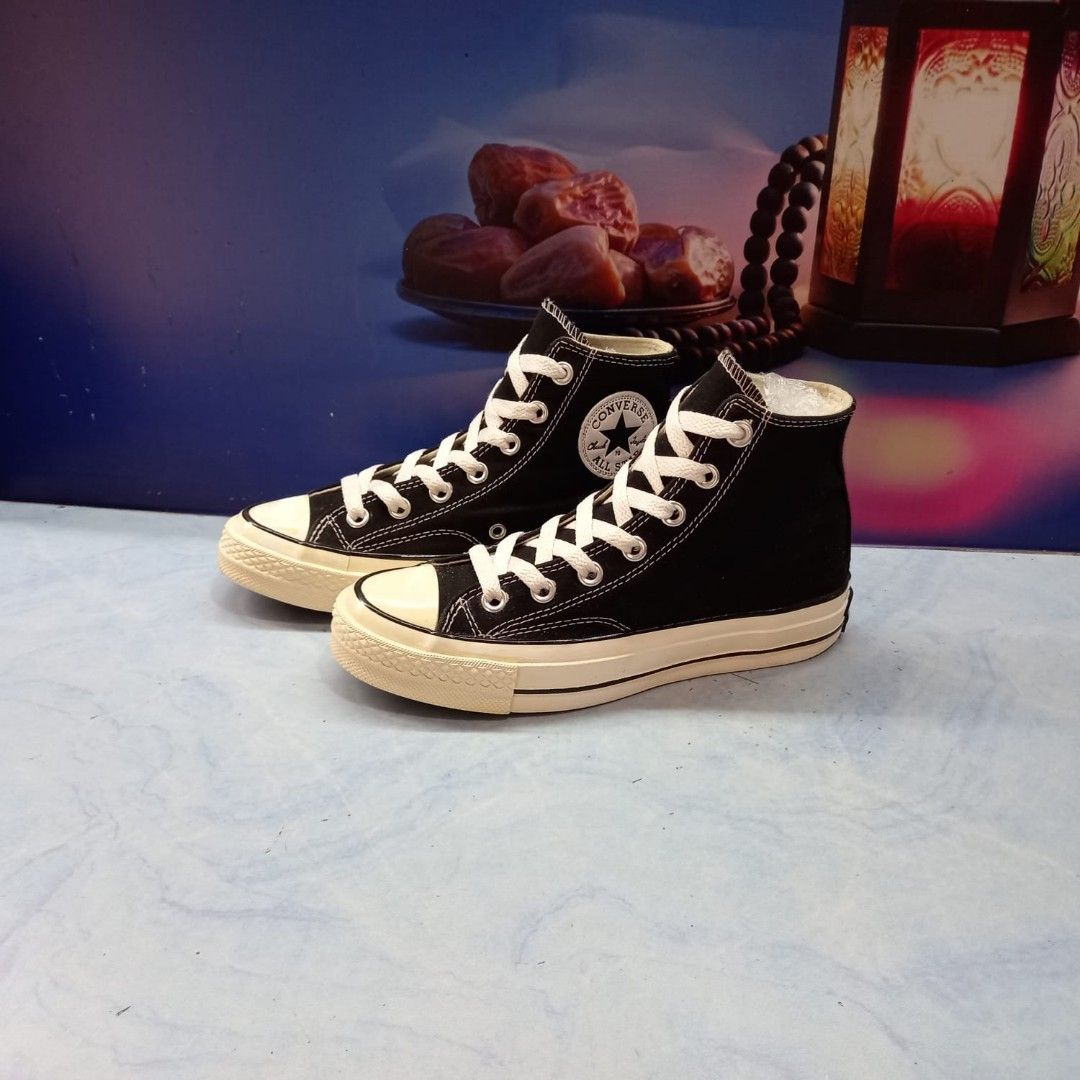 Sepatu Converse Chuck Taylor 70s High 162050C Black White Ukuran 36 ...