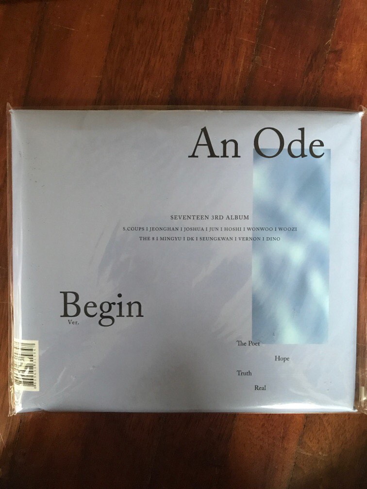 SEVENTEEN AN ODE ALBUM BEGIN VER, Hobbies & Toys, Collectibles & Memorabilia, K-Wave on Carousell